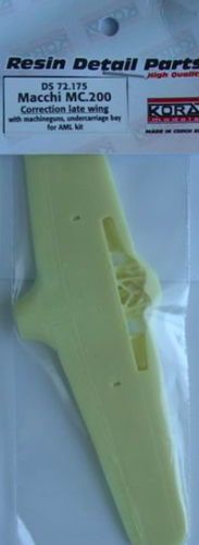 Kora Models DS72175 Macchi MC.200 Correction late wing