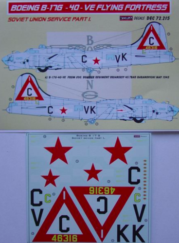 Kora Models Dec72215 Boeing B-17G SSSR I
