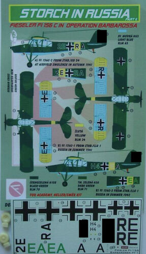 Kora Models Dec72156 Fieseler Fi-156C Storch Barbarossa II