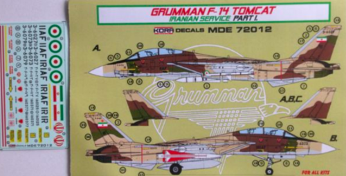 Kora Models MDE72012 Grumann F-14 Tomcat Iranian service part I.