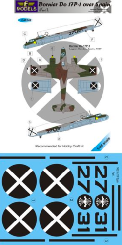LF Models C48142 Dornier Do17P-1 over Spain I.