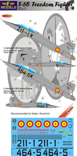 LF Models C72137 F-5B Freedom Fighter over Spain part I.