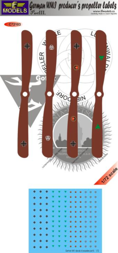 LF Models C72103 German WWI producer´s labels of propellers part II.