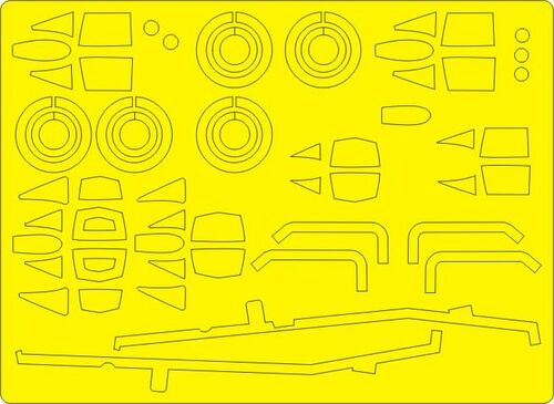 New Ware AM0864 MiG-25 PU EXPERT kabuki masks for ICM 72178 kit