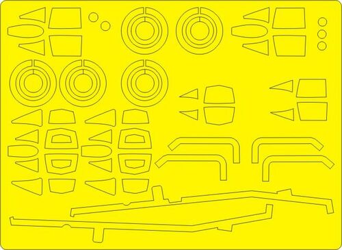 New Ware AM0863 MiG-25 PU ADVANCED kabuki masks for ICM 72178 kit