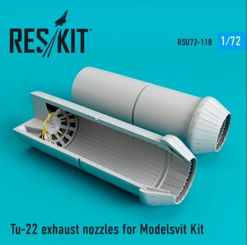 DISCONTINUED RES/KIT U72-0118 Tu-22 exhaust nozzles for Modelsvit Kit