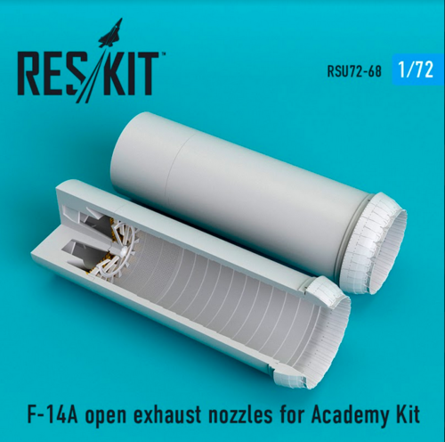 DISCONTINUED RES/KIT U72-0068 F-14A open exhaust nozzles for Academy Kit
