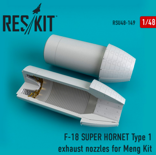 DISCONTINUED RES/KIT U48-0149 F-18 SUPER HORNET Type 1 exhaust nozzles for MENG Kit