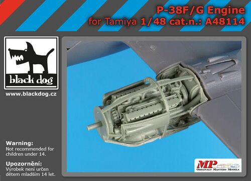 Black Dog A48114 P-38 F-G engine for Tamiya