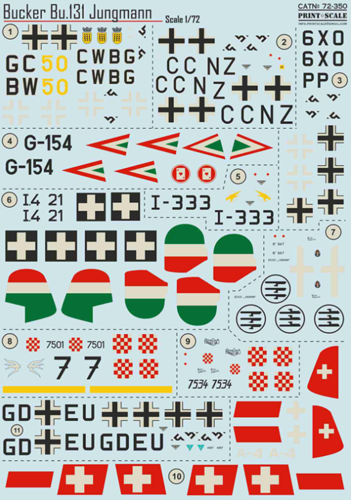 Print Scale 72-350 Bucker Bu.131