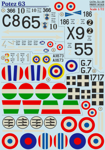Print Scale 72-138 Potez 63