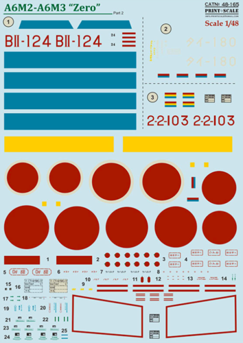 Print Scale 48-165 Mitsubishi Zero A6M2 - A6M3 Part 2