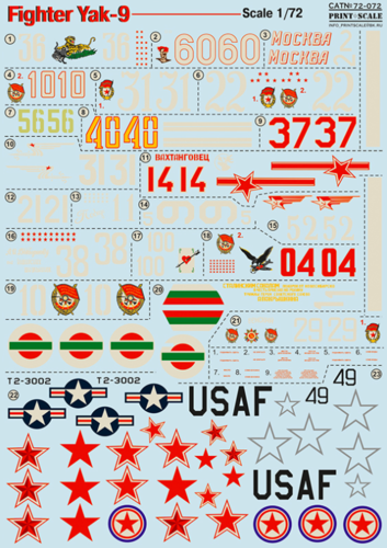 Print Scale 72-072 Yak-9