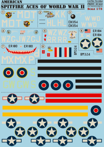 Print Scale 72-064 American Spitfire