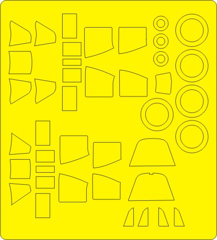 New Ware AM0785 IL-2 Shturmovik EXPERT kabuki masks for Zvezda