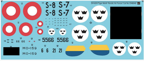 SBS Model D48040 De Havilland DH-82A Tiger Moth 'Nordic Air Forces' (Finnland, Sweden, Denmark)