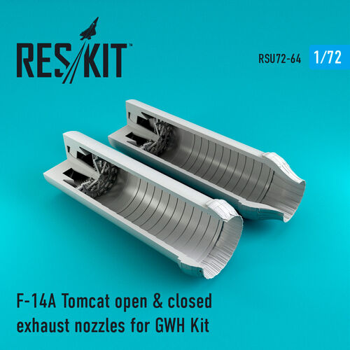 DISCONTINUED RES/KIT U72-0064 F-14A Tomcat open & closed exhaust nozzles for GWH Kit