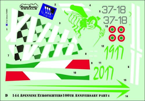 Model Maker Decals D48144 Apennine Eurofighters Part 4