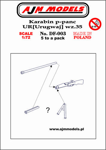 AJM Models DF-003 Karabin p-panc. UR (Urugwaj) wz.35