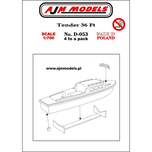 AJM Models D-053 Tender 36 Ft