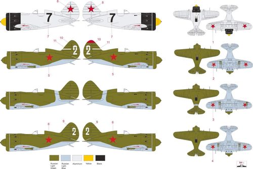 Ropos Models MNFDL72022 Polikarpov I-16 Rata - Stalin's Falcons in I-16