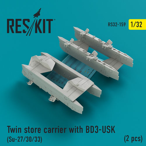 DISCONTINUED RES/KIT 32-0159 Twin store carrier with BD3-USK (Su-27/30/33) (2 pcs)