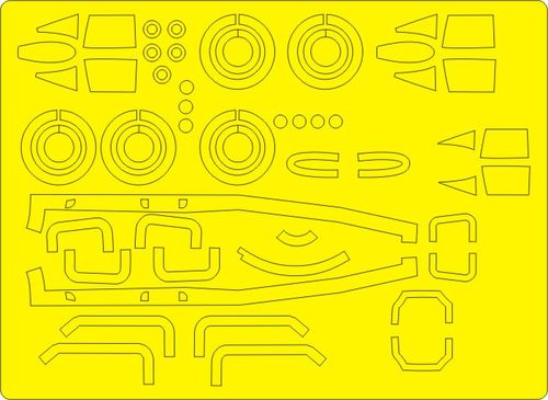 New Ware AM0609 MiG-25 RBT ADVANCED kabuki masks for Revell, Hasegawa