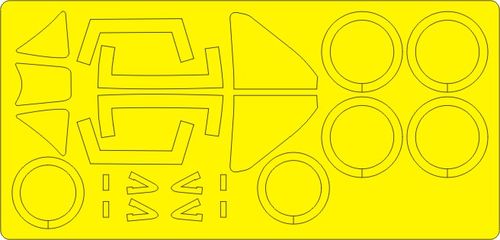 New Ware AM0645 Messerschmitt Me262 A-1/A-2 BASIC kabuki masks for Revell