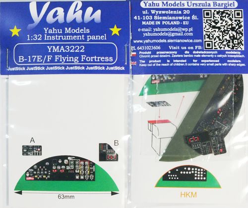 Yahu Models A3222 B-17 E/F (HKM)