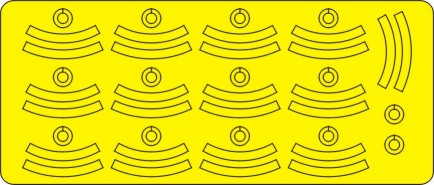 New Ware AM0010 Mk.81 bombs with one stripe each for Aircraft Weapons: A for Hasegawa