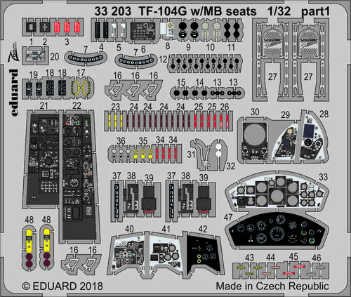 DISCONTINUED Eduard 33203 TF-104G w/MB seats ITALERI