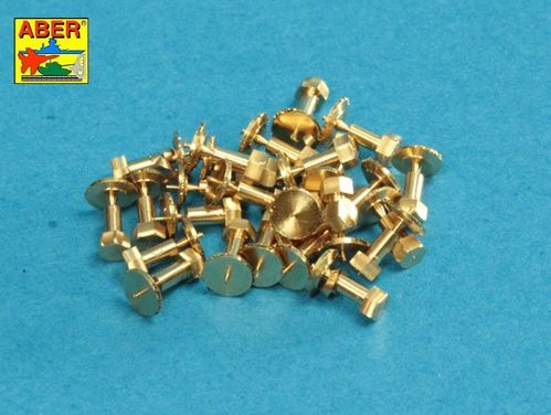 Aber 16114 AFV - Turned imitation of Hexagonal bolts 1,75 x 2,20 mm x 25 pcs.