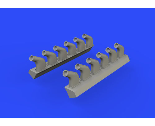 Eduard 648336 P-51D exhaust stacks AIRFIX