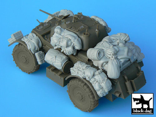 Black Dog T35007 Staghound accessories set for Bronco kit, 19 resin parts