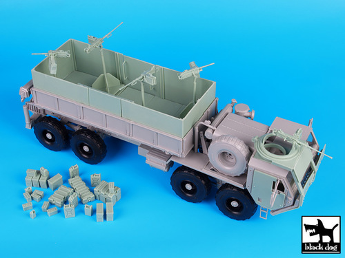Black Dog T35071 M977 Hemtt Gun truck for Italeri