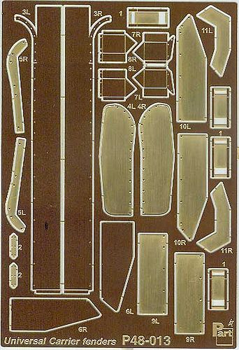 Part P48-013 Universal Carrier fenders Tamiya