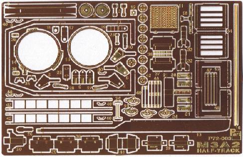 Part P72-003 M3A2 Halftrack - conversion Hasegawa
