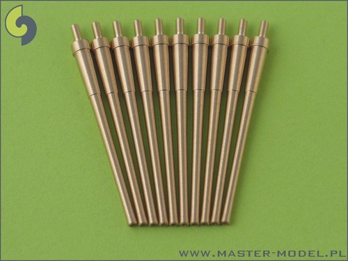 Master SM-350-032 IJN 20cm/50 (8") 3rd Year Type No. 2 barrels - for turrets without blastbags (10pcs)