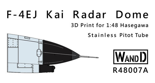 WandD STUDIO R48007A F-4EJ Kai Radar Dome (Intake Closed) (For Hasegawa)