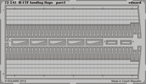 Eduard 72545 B-17F landing flaps REVELL