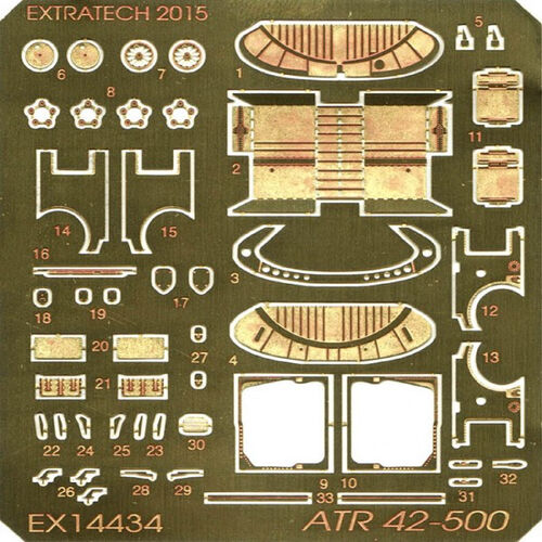 Extratech 14434 ATR-42-500 - PE Parts for Italeri kits (Airliner Series)