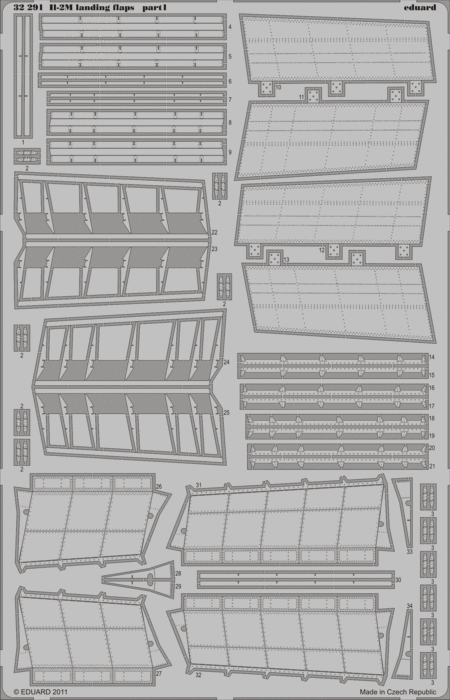 Eduard 32291 Il-2m landing flaps HOBBY BOSS