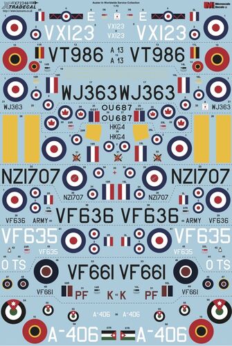Xtradecal 72348 Auster AOP.6 in Worldwide Service Collection (9 schemes)