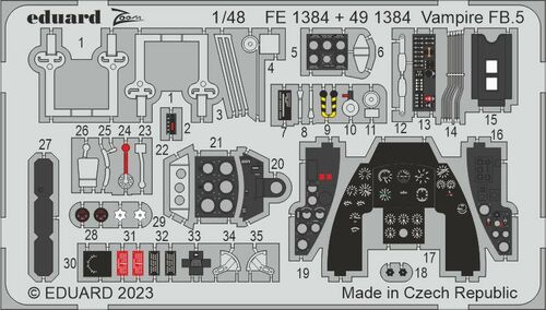 Eduard 491384 Vampire FB.5 AIRFIX