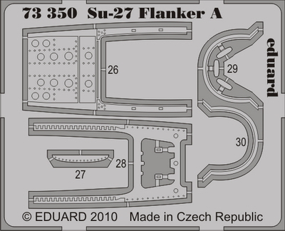 DISCONTINUED Eduard 73350 Su-27 Flanker A S.A. ICM