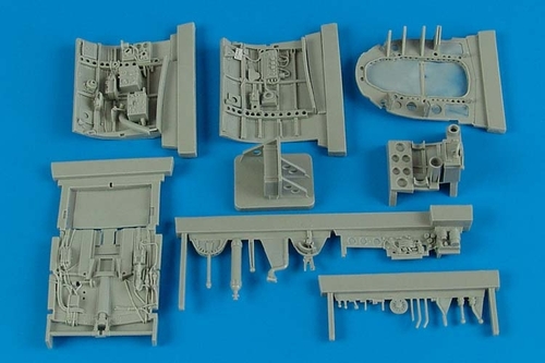 Aires 2159 A6M2b Zero Fighter cockpit set Tamiya