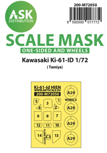 Art Scale Kit M72050 Kawasaki Ki-61-ID one-sided express