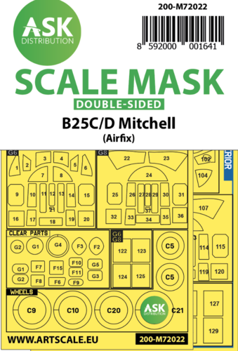 Art Scale Kit M72022 B-25C/ D Mitchell double-sided