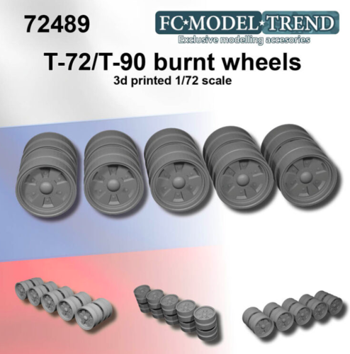 FC ModelTrend 72489 T72 /T90 burnt wheels