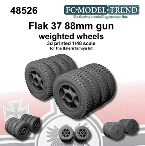 FC ModelTrend 48526 Flak 18, weighted wheels